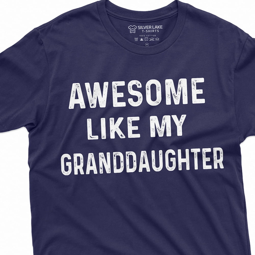 DOPASHIRT Awesome Like My Granddaughter T-Shirt Mens Grandpa Gift From ...
