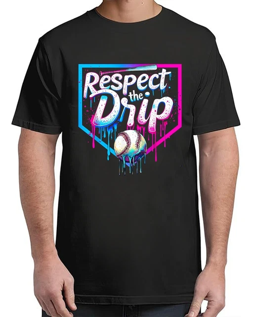 DOPASHIRT Baseball Drip For Boys Ice Cream Drip Boys Baseball T-Shirt ...
