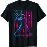 DOPASHIRT Baseball Ice Cream Drip American Flag Usa Patriotic Boys Men ...