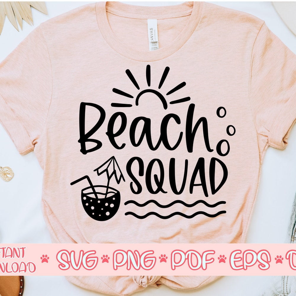 DOPASHIRT Beach squad Shirt, Summer Shirt, Beach quote Shirt, Beach saying Shirt, Beach Shirt ...