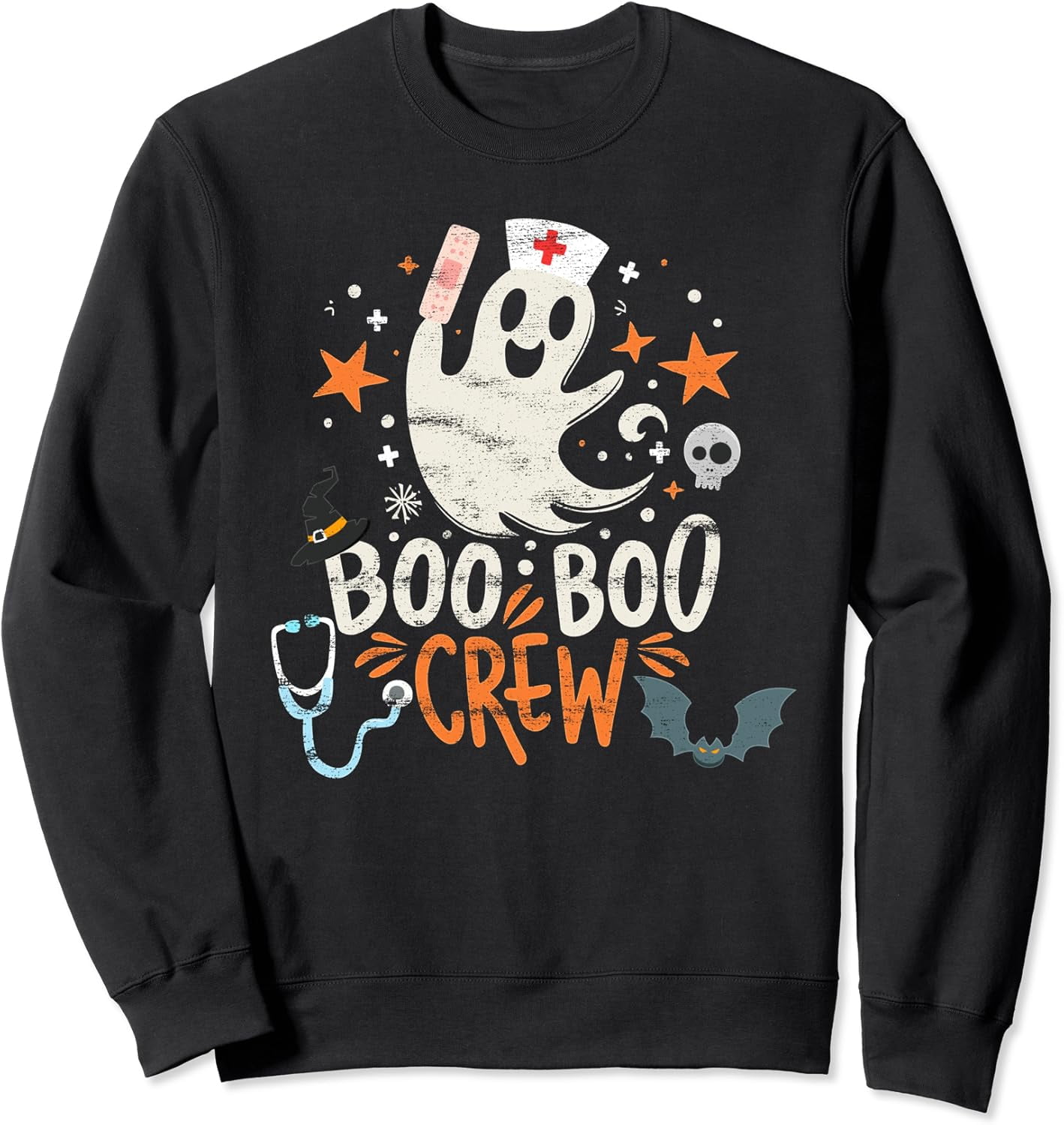 DOPASHIRT Boo Boo Crew - Hal.Low.Een Nurse Ghost Funny Doctor ...