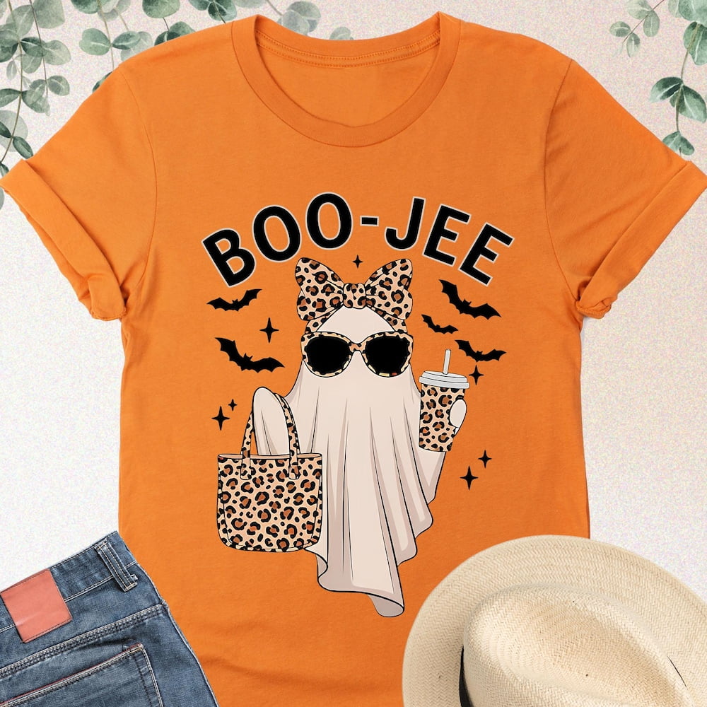 DOPASHIRT Boo Jee Ghost Shirt, Leo.Pard Woman Shirt, Womens Hal.Low.Een Gifts, Hal.Low.Een Boo ...