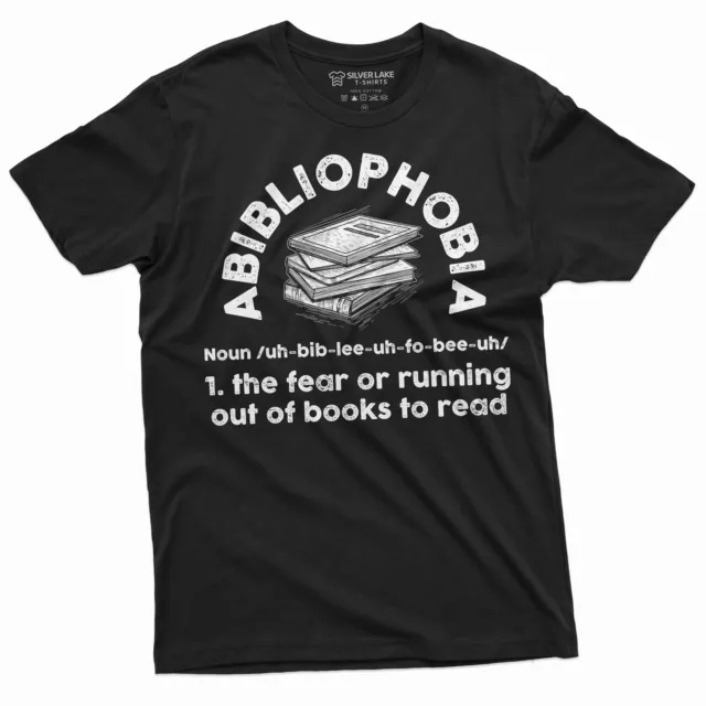 DOPASHIRT Book Lover Shirt Abibliophobia Fear Of Running Out Of Books ...