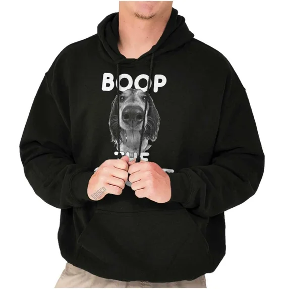 DOPASHIRT Boop The Snoot Funny Dog Puppy Pet Gift Hoodie Outdoor Hoodie ...