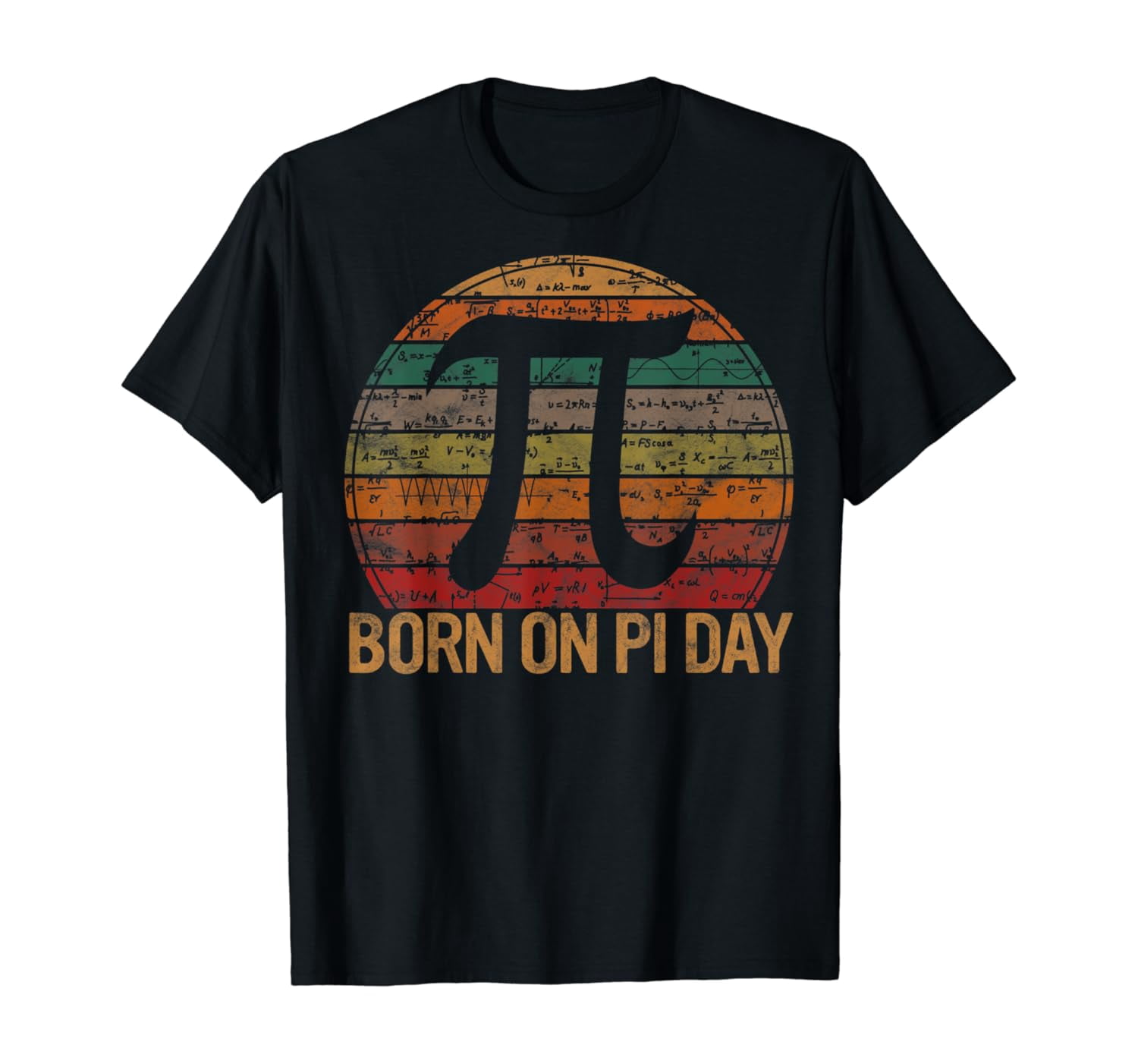 DOPASHIRT Born On Pi Day Math Equations Sunset Gift Geek Nerd Birthday ...