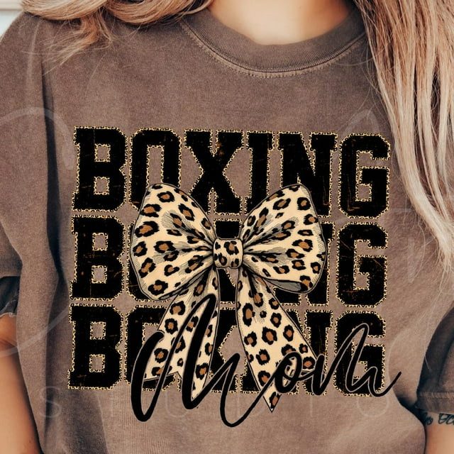 DOPASHIRT Boxing Mom Shirt, Fight Night Mom Design, Boxing Mama Print ...
