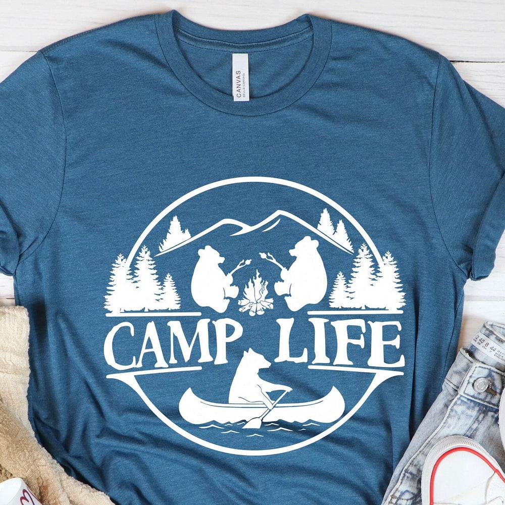 DOPASHIRT Camp Life Shirts, Camping Life Shirts, Summer Camp Vacation ...