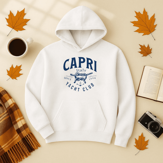 DOPASHIRT Capri Italy Graphic Tee, Preppy Italian Riviera Hoodie ...