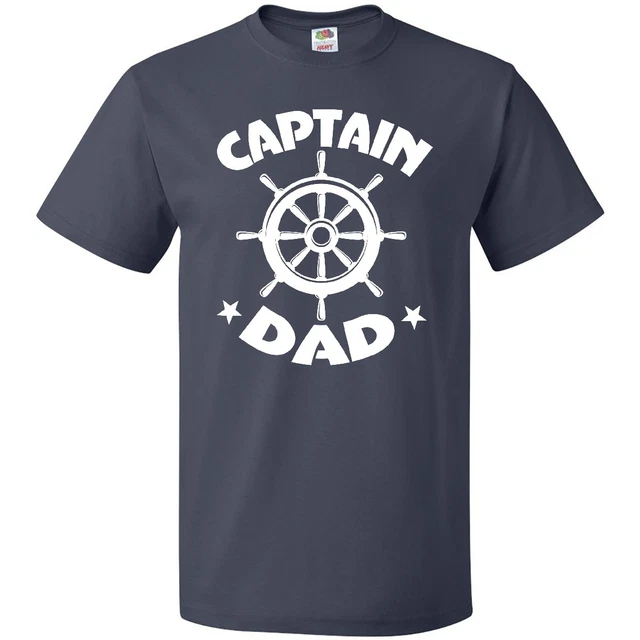 DOPASHIRT Captain Dad Nautical Sailing T-Shirt Father Boat Ship ...