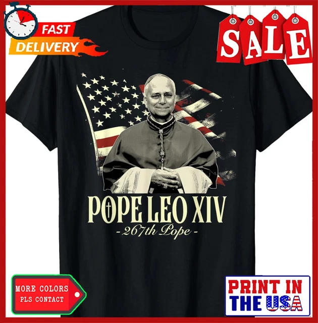 DOPASHIRT Cardinal Robert Prevost 2025 New Pope Leo Xiv T-Shirt Unisex S-5XL Hot Trending Shirt ...