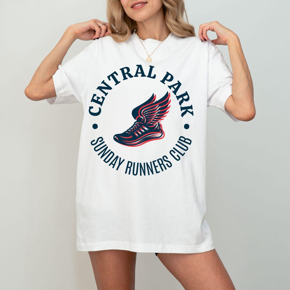 DOPASHIRT Central Park Graphic Tee, Sunday Runners Club T Shirt, Trendy ...