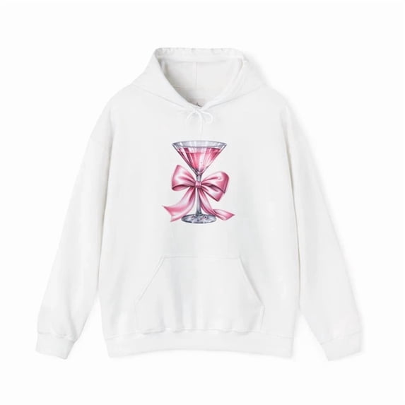 DOPASHIRT Chic Martini Bow Hoodie, Cute Gift For Cocktail Lovers, Comfy ...