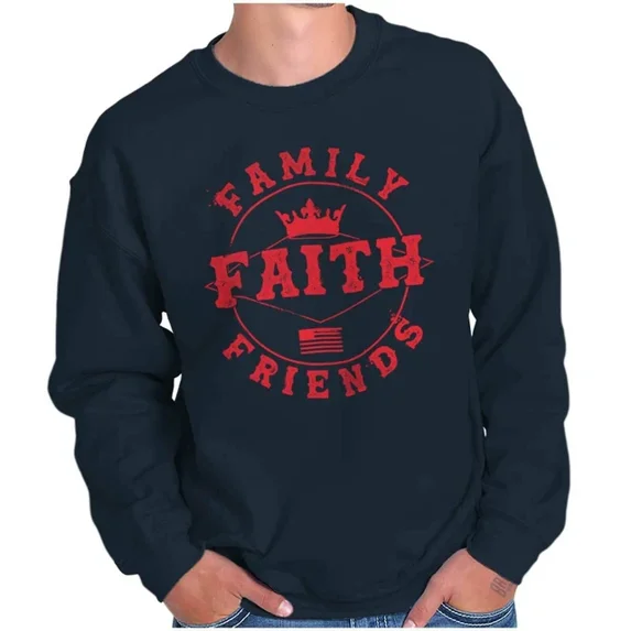 DOPASHIRT Christian Americana Family Faith Friends Sweatshirt Trendy ...