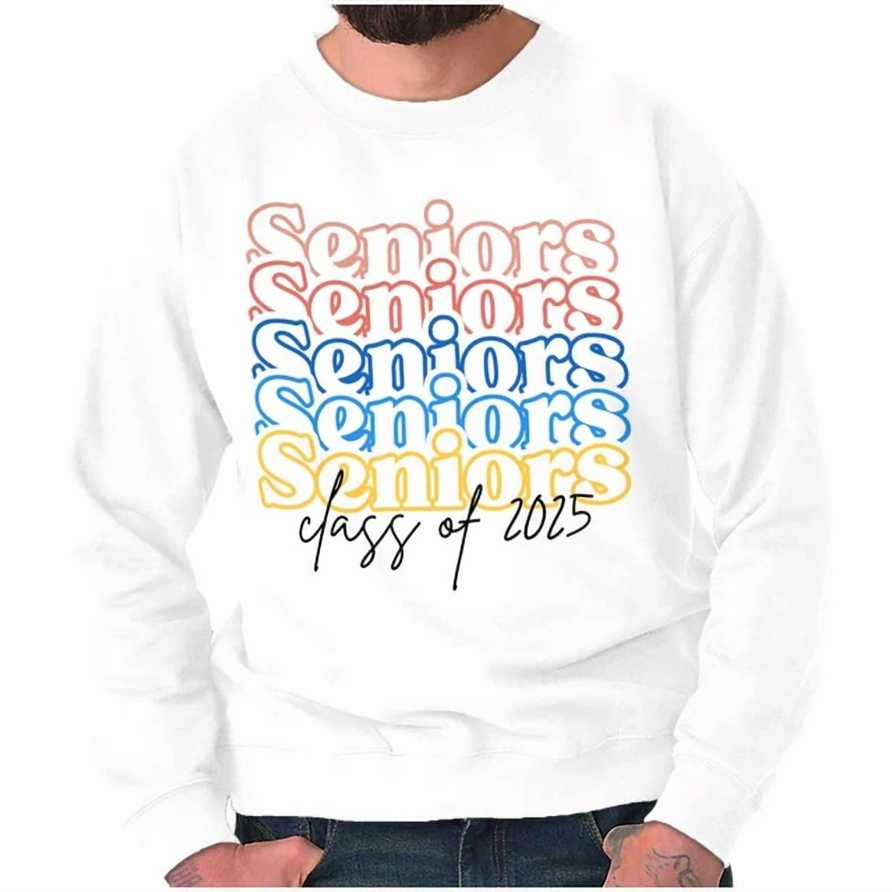DOPASHIRT Class Of 2025 Seniors Graduation Gradient Sweatshirt Trendy ...