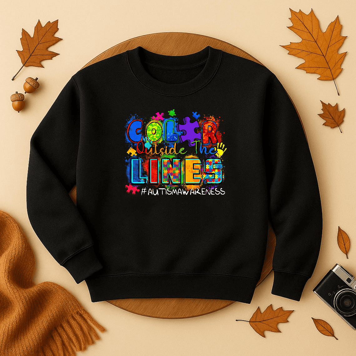DOPASHIRT Color Outside The Lines Autism Awareness Sweatshirt Trendy ...