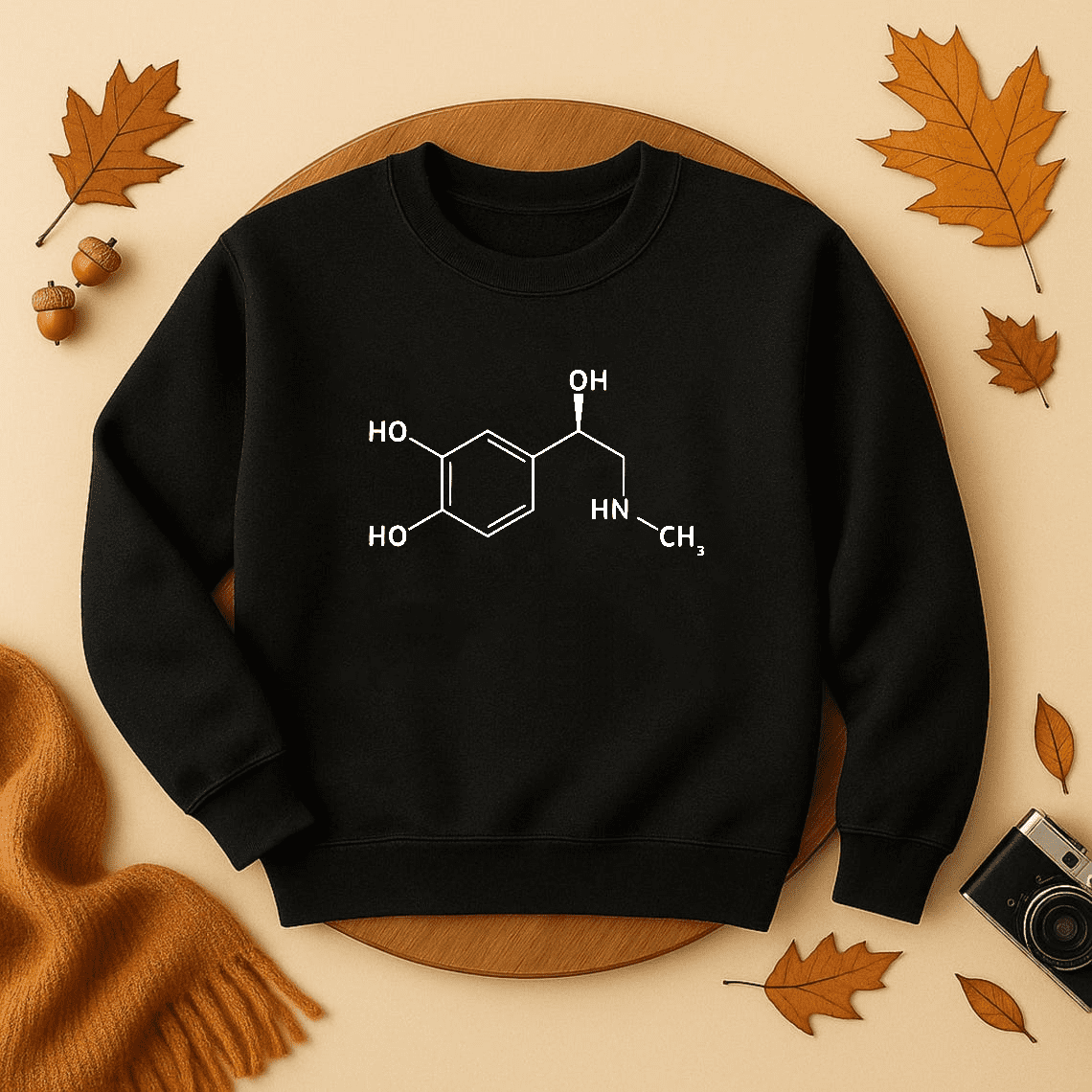 DOPASHIRT Cool Adrenaline Chemical Molecule Chemistry Gift Sweatshirt ...