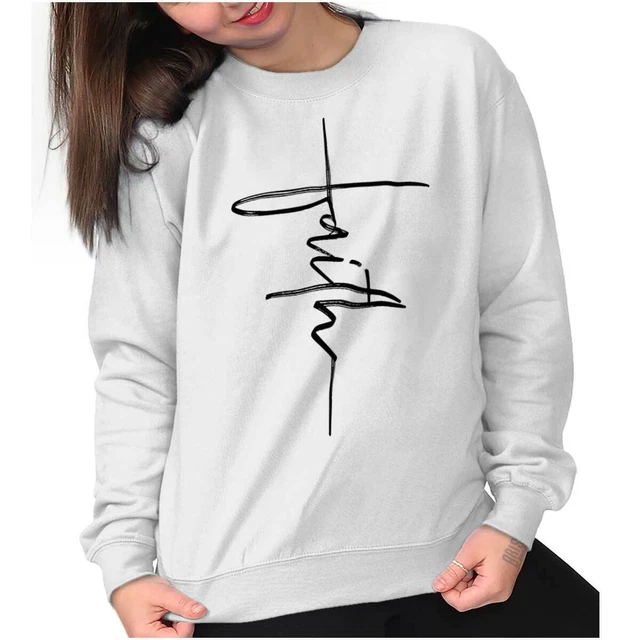 DOPASHIRT Cool Religious Jesus Christian Faith Cross Sweatshirt Trendy ...