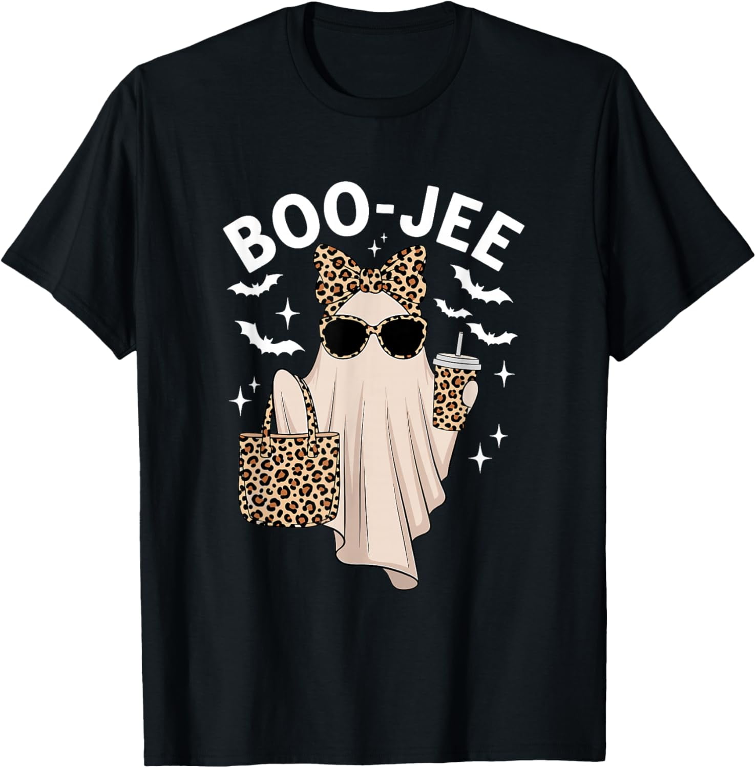 DOPASHIRT Coquette Leo.Pard Ghost Coffee Boo-Jee Hal.Low.Een Boujee Ghost T-Shirt Unisex S-5XL ...