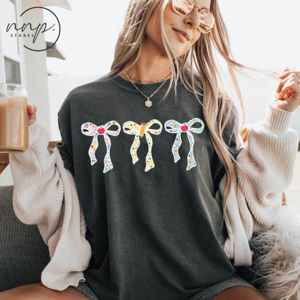 DOPASHIRT Coquette Teacher Lace Bow Back To School Shirt, First Day Of ...