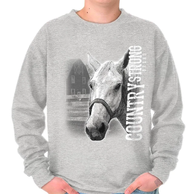 DOPASHIRT Country Strong Brand Cool Vintage Horse Barn Sweatshirt ...