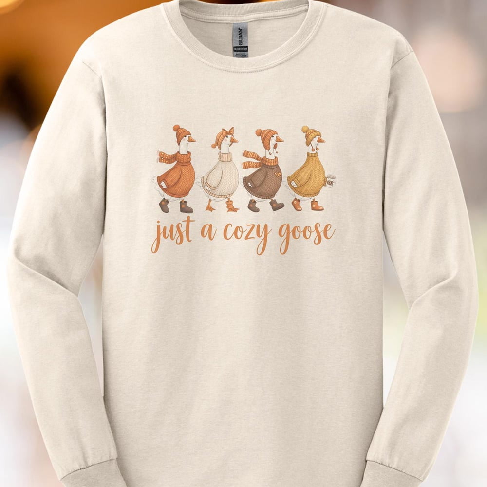 DOPASHIRT Cozy Goose Sweatshirt Cute Fall Geese In Sweaters Autumn ...