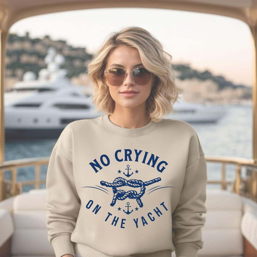 DOPASHIRT No Crying On The Yacht Shirt, Nautical Boating Shirt, Preppy ...