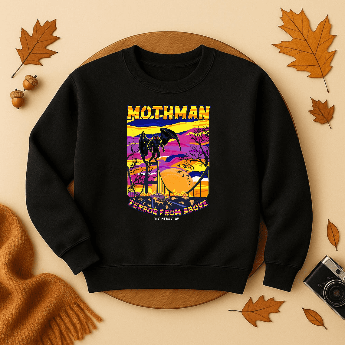 DOPASHIRT Cryptid Mothman Mythology Folklore Monster Sweatshirt Trendy ...