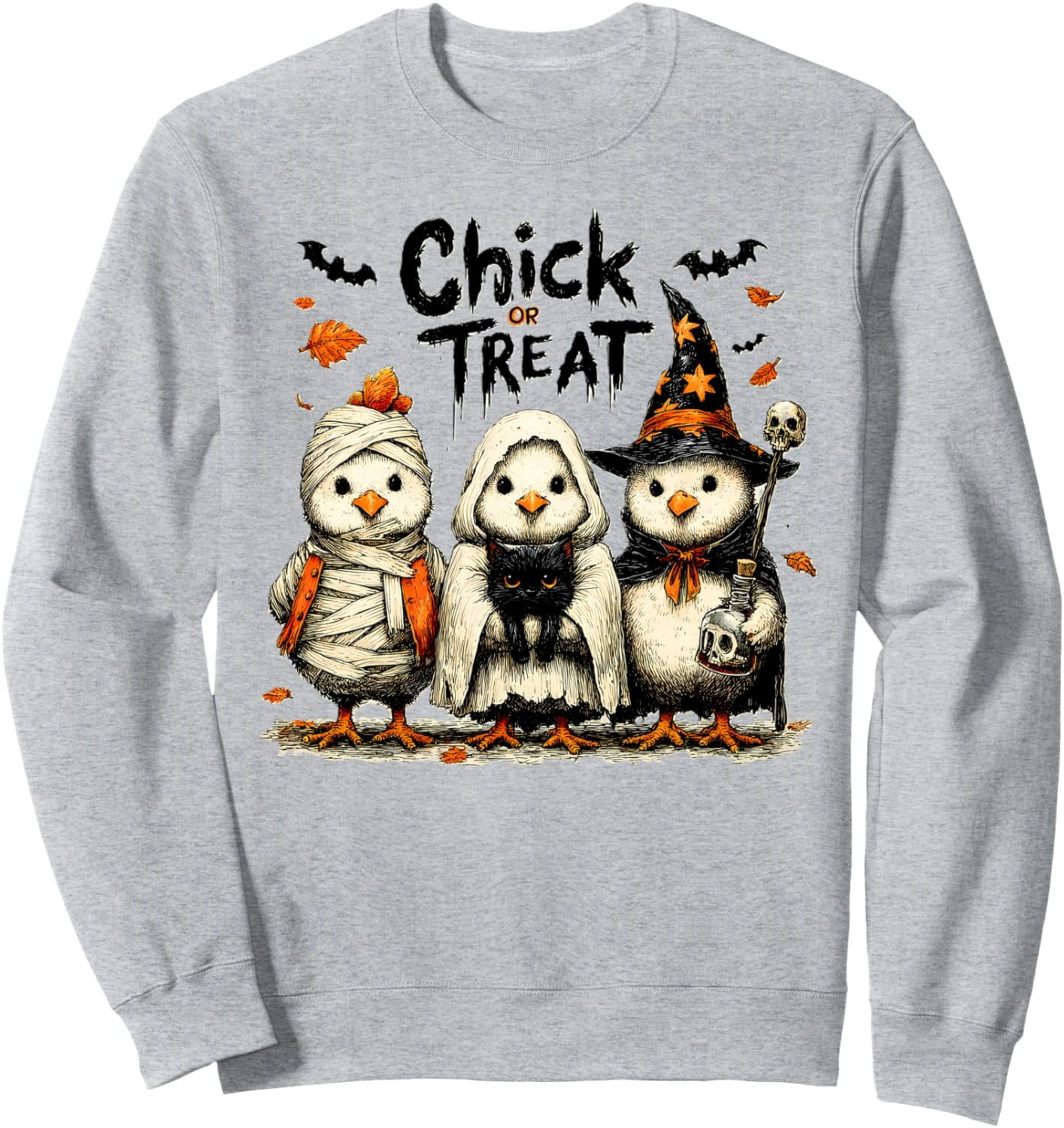 DOPASHIRT Cute Chick Or Treat Spooky Chickens Ghost Witc.Hy Hal.Low.Een ...