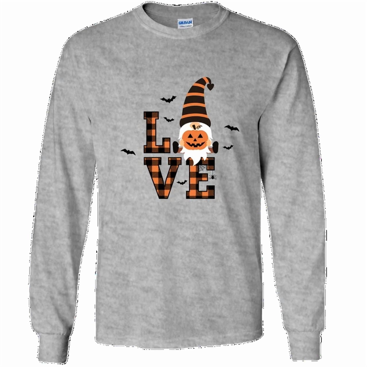 DOPASHIRT Cute Gnome Hal.Low.Een Love Cool Fall Holiday Sweatshirt ...