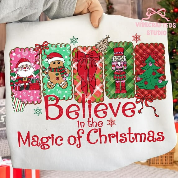 DOPASHIRT Cute Jolly Man Gingerbread Nutcracker Tree Shirt, Believe In ...