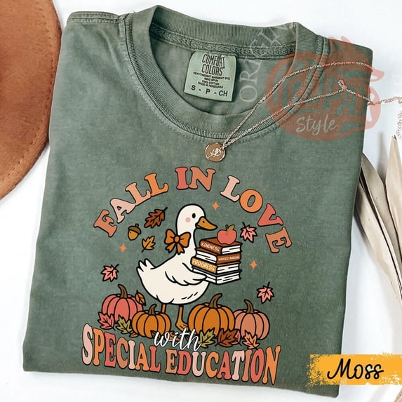 DOPASHIRT Fall In Love With Special Education Sweatshirt Cozy Goose ...