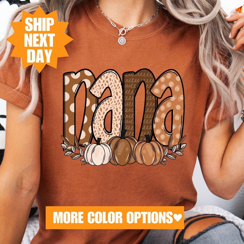 DOPASHIRT Fall Nana Shirt, Fall Grandma Shirt, Fall Shirt For Nana, Thanks.Giving Nana Gift ...