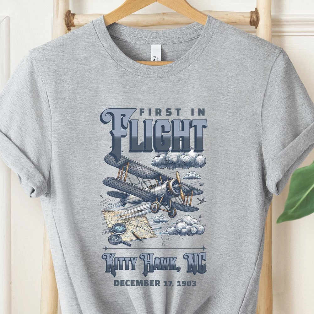 DOPASHIRT First In Flight Shirt, Aviation Shirt, Outer Banks North ...