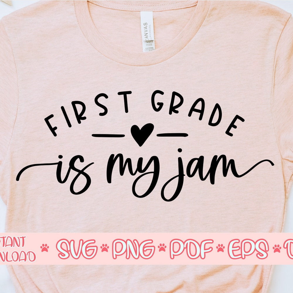DOPASHIRT First Grade is my Jam Shirt, 1st grade Shirt, Back to School ...