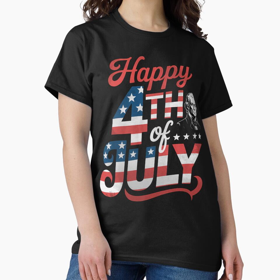 DOPASHIRT Fourth Of July Patriotic American Flag Usa Thank You Classic ...