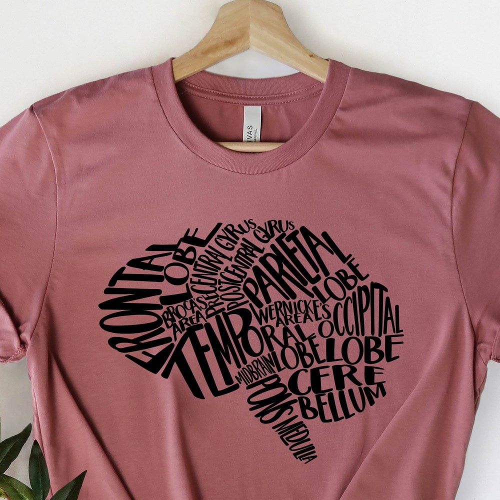 DOPASHIRT Frontal Lobe Temporal, Anatomy Nursing Shirt, Gift For ...