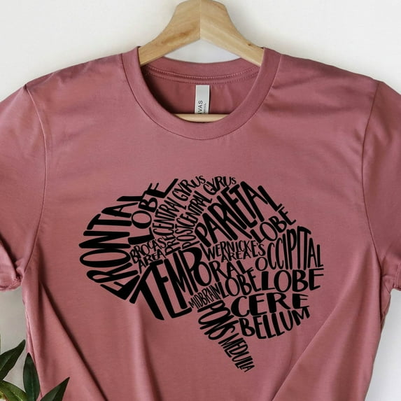 DOPASHIRT Frontal Lobe Temporal, Anatomy Nursing Shirt, Gift For ...