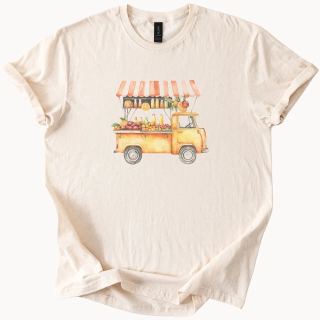 DOPASHIRT Fruit Stand Vw Bus Shirt Summer Produce Tee Food Truck ...