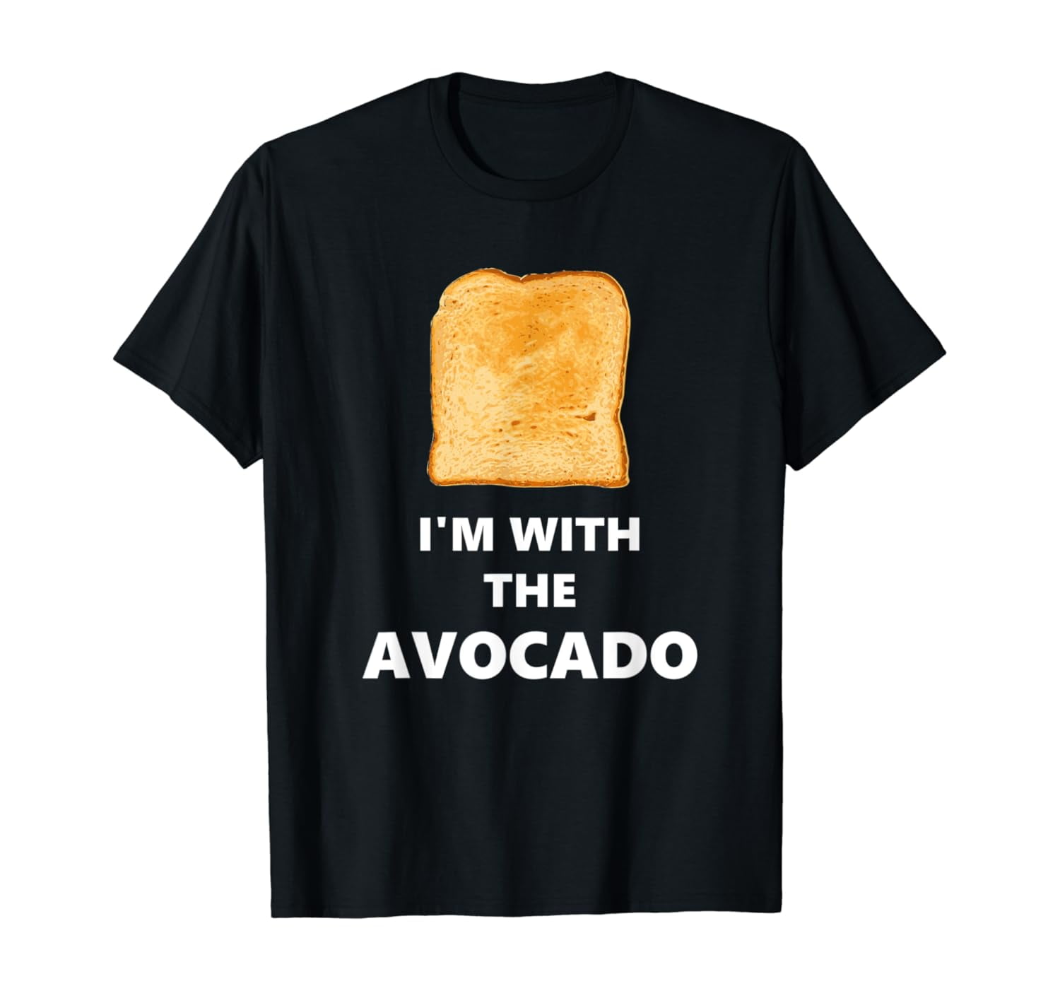 DOPASHIRT Fun "I'M With The Avocado" Toast Hal.Low.Een T-Shirt Unisex S ...