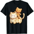 DOPASHIRT Funny Gingerbread Cookie Cat Noel Cute Cats Lov T-Shirt ...
