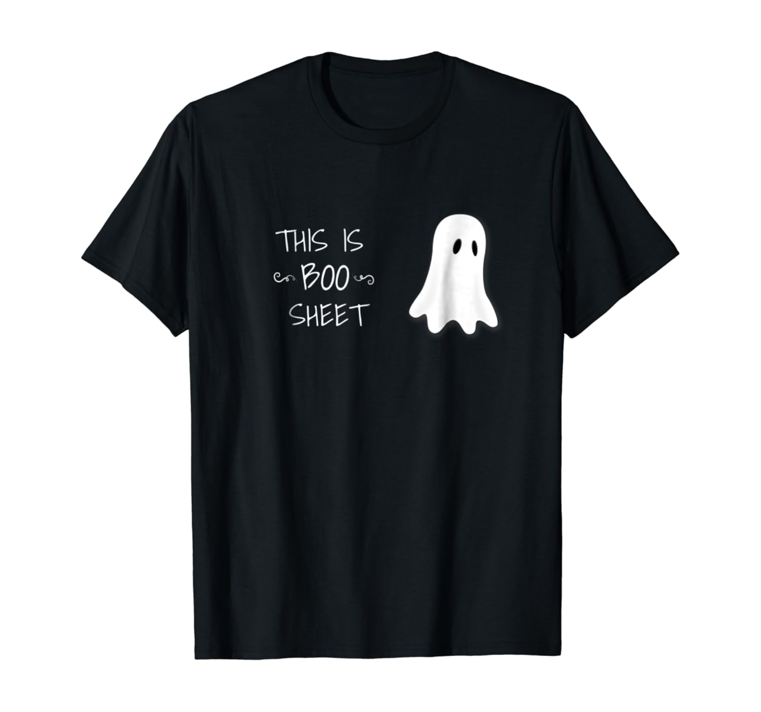 DOPASHIRT Funny Hal.Low.Een Ghost This Is Boo Sheet T-Shirt Unisex S ...