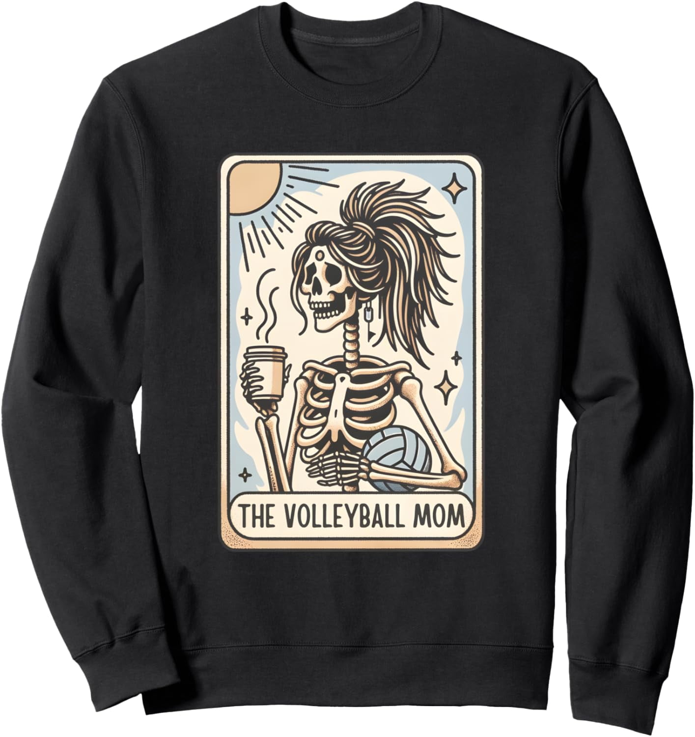 DOPASHIRT Funny Hal.Low.Een Volleyball Mama, Volleyball Mom Skeleton ...