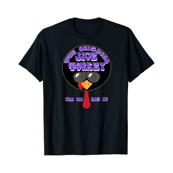 DOPASHIRT Funny Jive Turkey Face Thanks.Giving Day T-Shirt Vintage 70'S ...