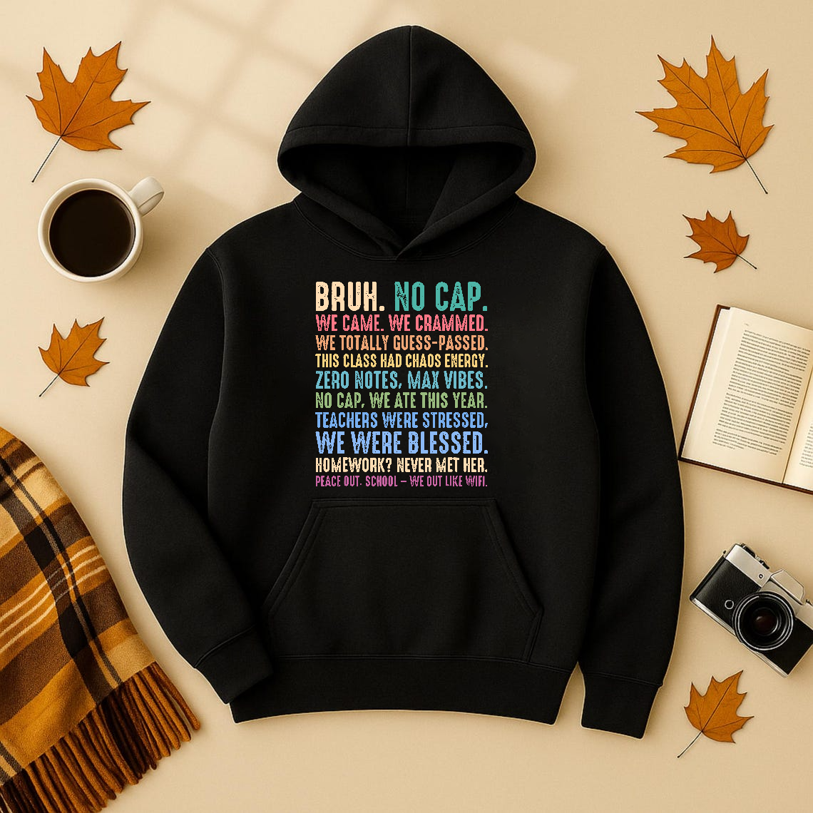 DOPASHIRT Funny Last Day Of School Gen Z Slang Senior Graduation Hoodie ...