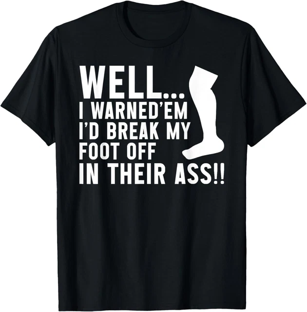 DOPASHIRT Funny Leg Amputee Foot Amputation Handicap Broken Leg T-Shirt ...