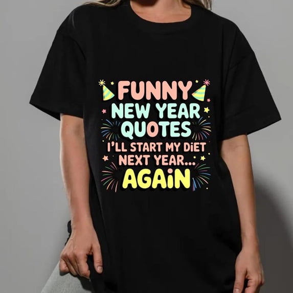 DOPASHIRT Funny New Year Quotes Shirt Happy New Year 2026 Shirt Unisex ...