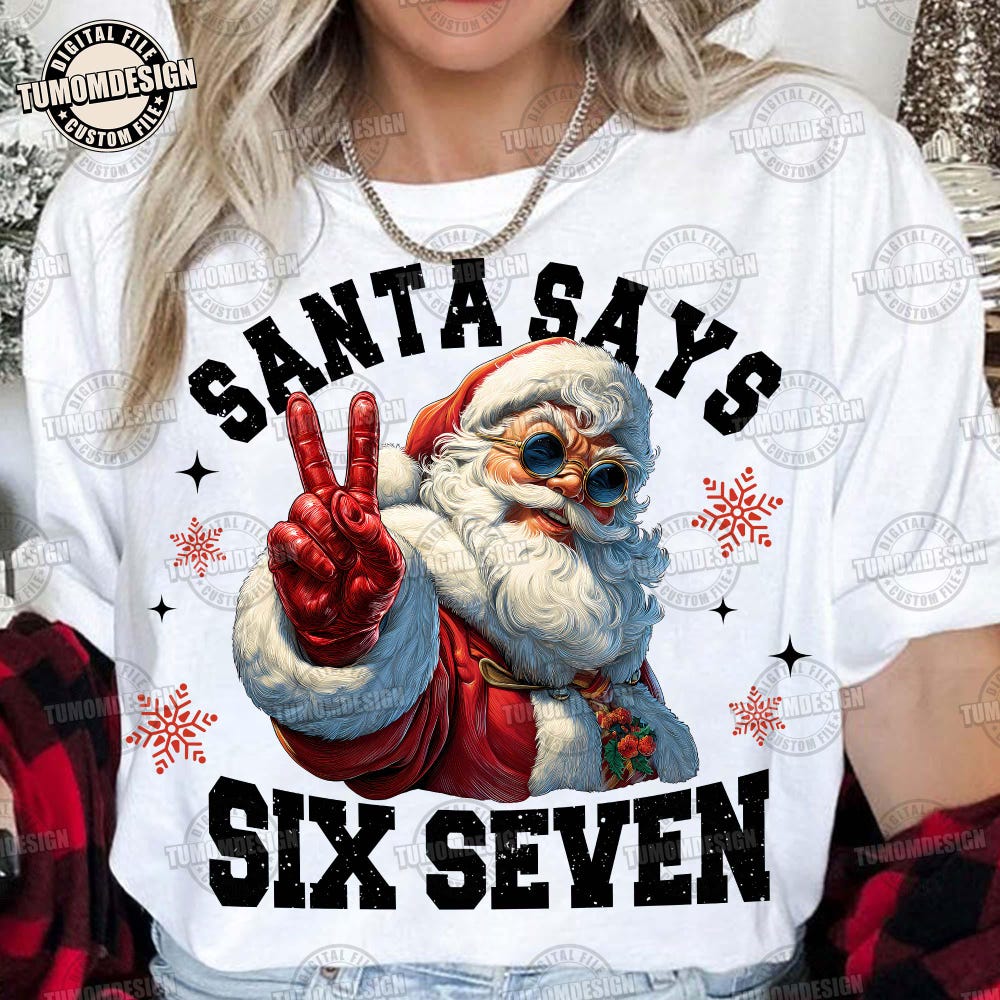 DOPASHIRT Funny San.Ta Six Seven Xmas Shirt, Viral Funny Saying 6 7 ...