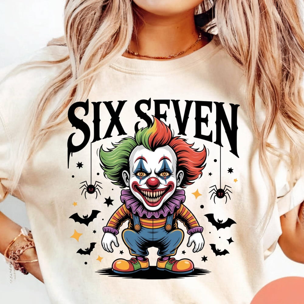 DOPASHIRT Funny Six Seven 67 Shirt, Hal.Low.Een Clown, Cute Sp00Ky ...