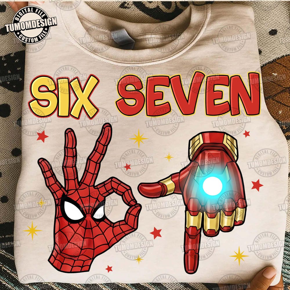 DOPASHIRT Funny Six Seven Superhero Shirt, Spider Hero 67, Trending ...