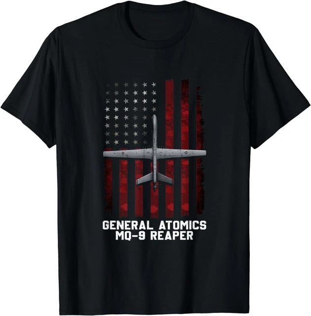 DOPASHIRT General Atomics Mq-9 Reaper Drone Aircraft American Flag T ...
